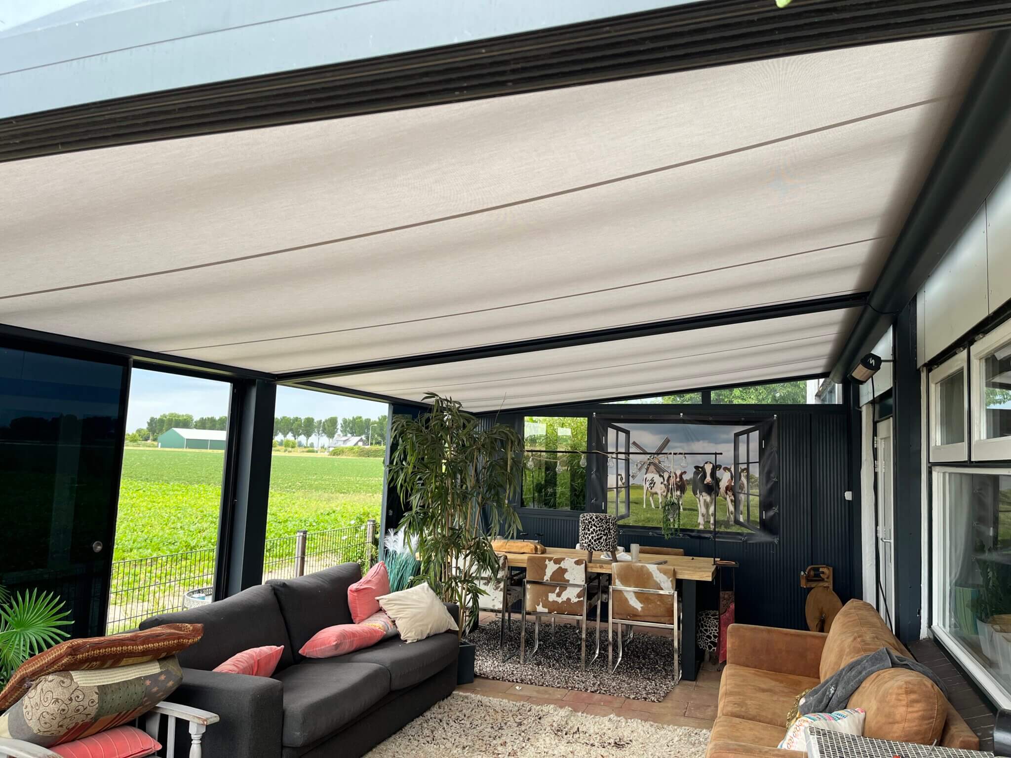 Terrasoverkapping doek - Marino Zonwering